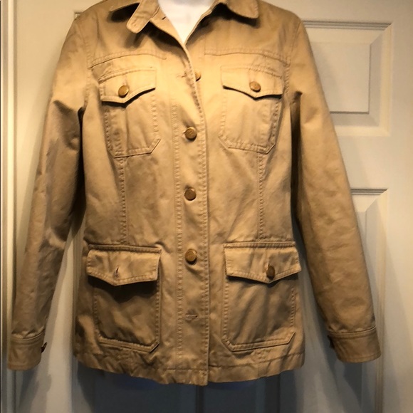 J. McLaughlin | Jackets & Coats | J Mclaughlin Lined Khaki Jacket ...